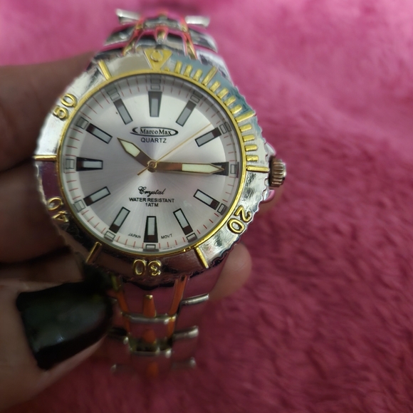 Marco Max | Accessories | Marco Max Quartz Silver And Gold Watch | Poshmark